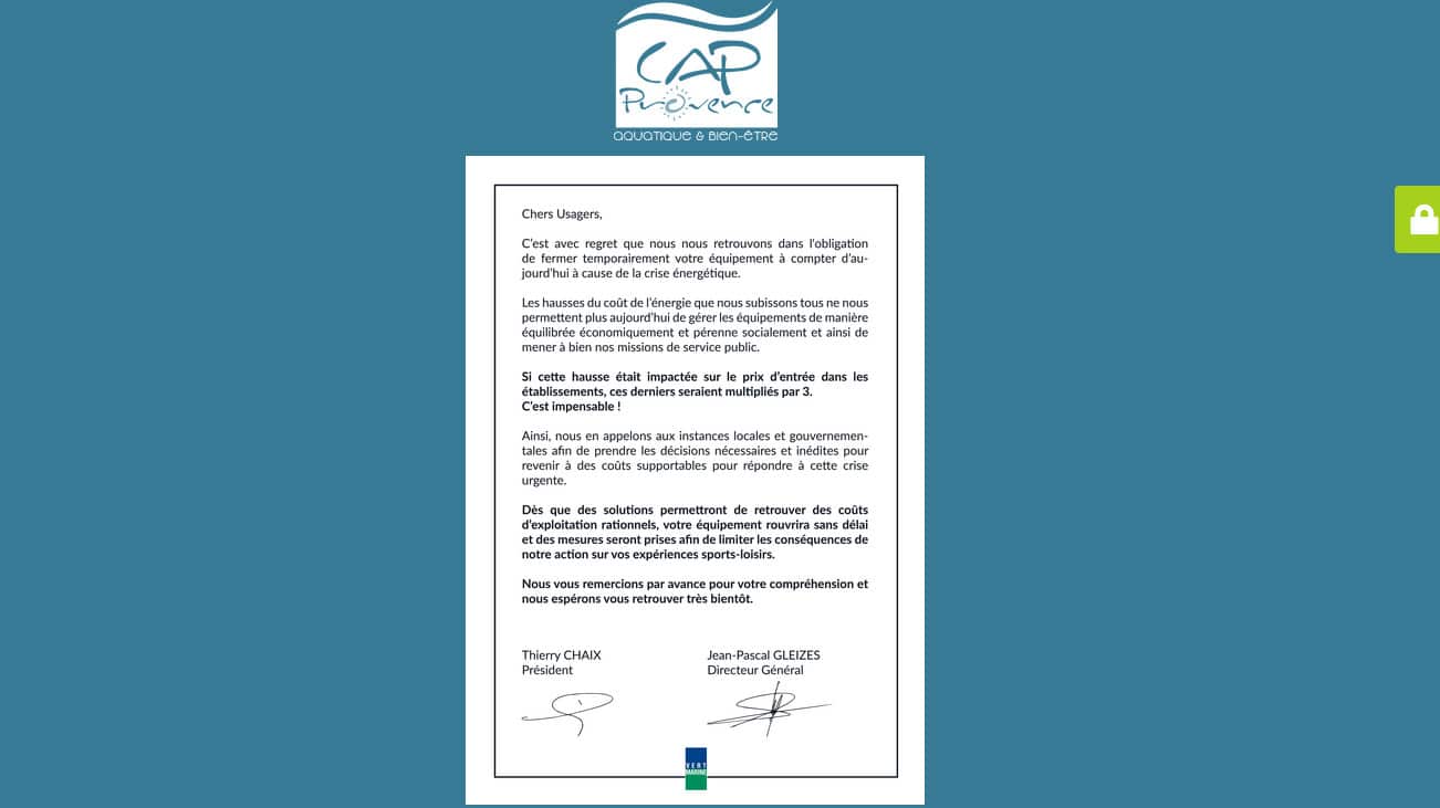L'exploitant de la piscine publique de Cassis ferme sans préavis face ... L'exploitant de la piscine publique de Cassis ferme sans préavis face ...